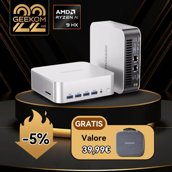 Nuovo arrivo: GEEKOM A9 Max Mini PC | AMD Ryzen AI 9 HX 370