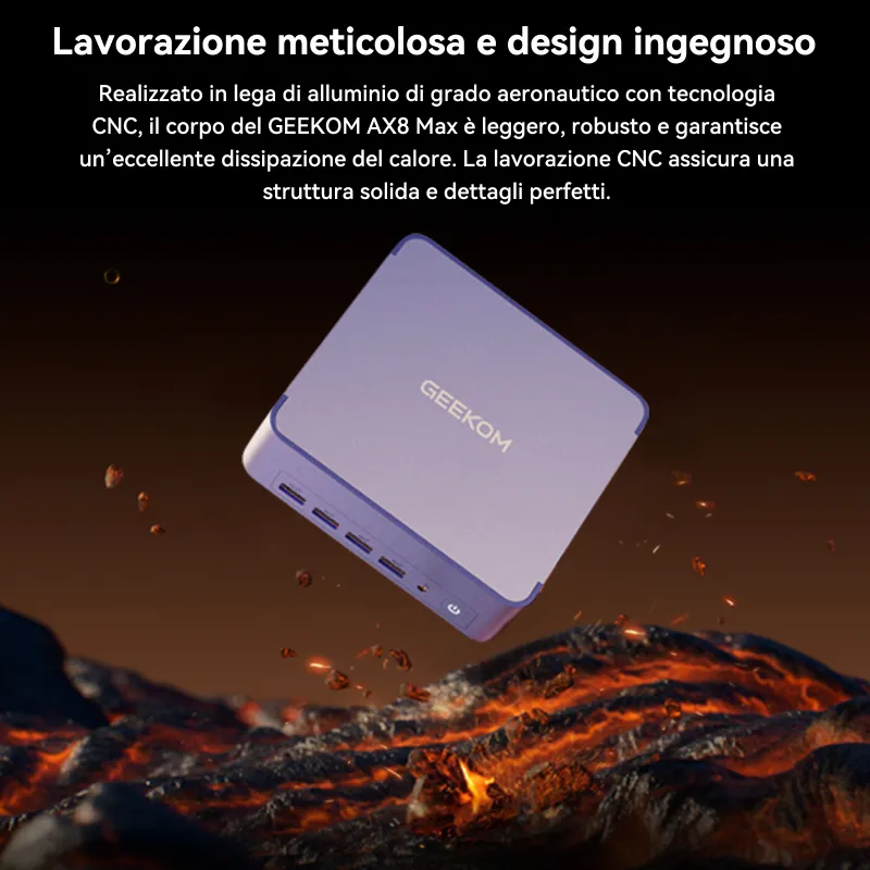 GEEKOM AX8 Max Mini PC AI con AMD Ryzen™ 7-8745HS | GEEKOM Italia