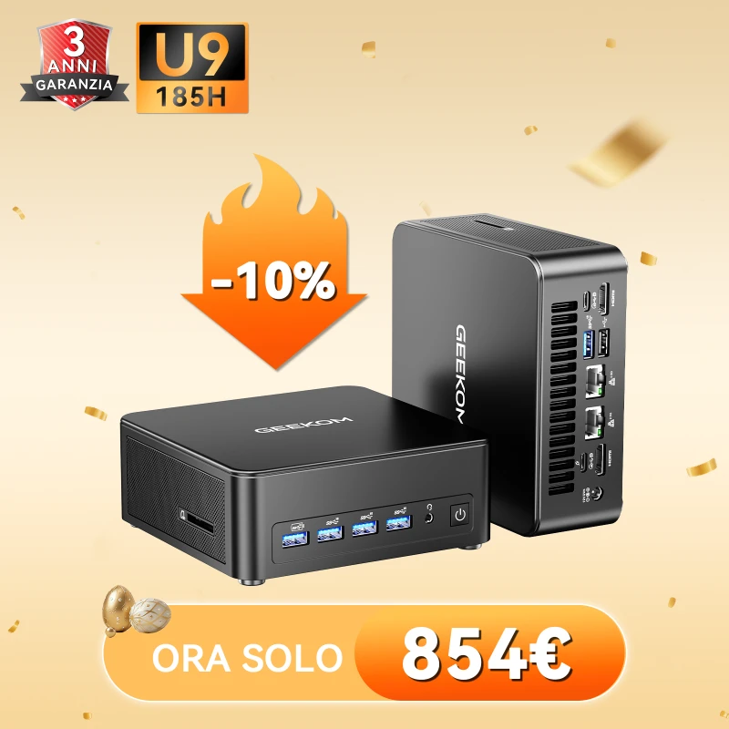 Nuovo GEEKOM IT13 Max Mini PC | Intel Core Ultra 9 185H